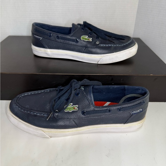 Lacoste | Shoes | Lacoste Mens Navy Boat Shoes Us 75 | Poshmark